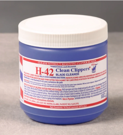 H-42 Virucidal Anti-Bacterial Clean Clippers Barber Shop Disi...