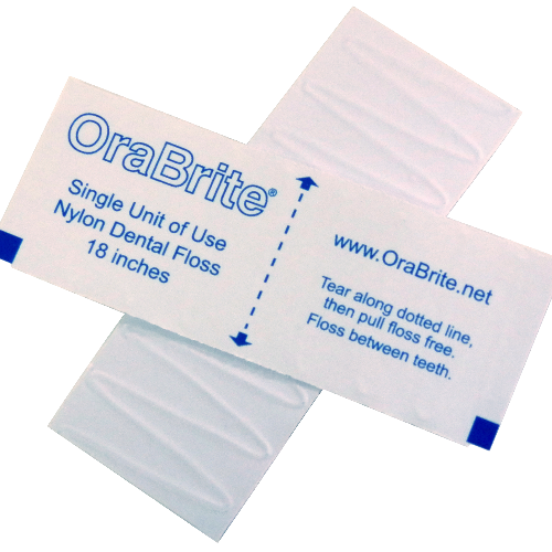OraLine 30002 18" Dental Floss Single Use | Anchortex &n...