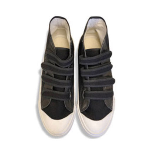 High-Top Canvas Velcro Basketball Sneakers | Anchortex &ndash...