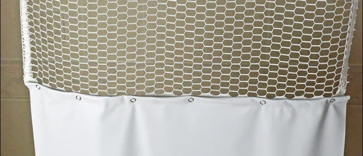 Snap-A-Way Shower Curtains with Modesty Top and Bottom | Anchortex ...
