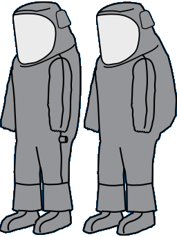 Kappler Z2H371 Zytron 200 Encapsulating Level B Suit , Rear e...