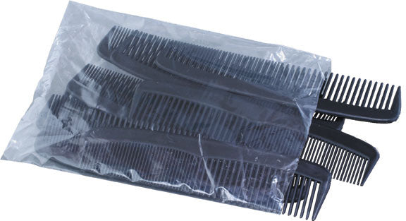 DC5 5" Black Combs - Polybagged - Hospitals Healthcare