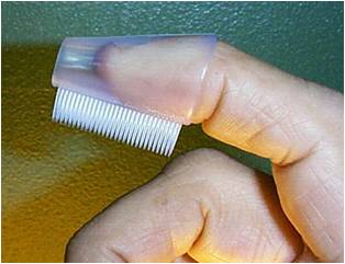 No Shank NSTB 1002 Fingertip Toothbrushes Anchortex